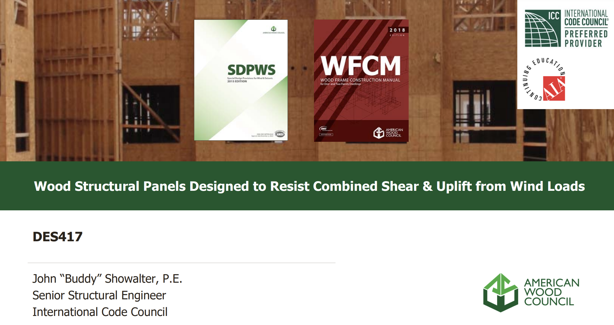 Wood Structural Panels Designed to Resist Combined Shear & Uplift from ...